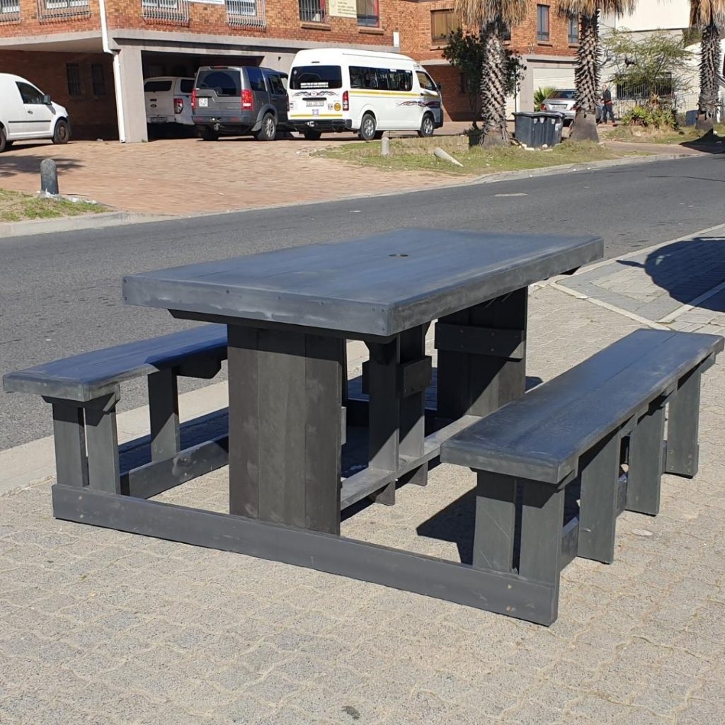 Top-Slatted Picnic Table Set – Evergreen Global Structures